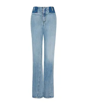 MAISON MARGIELA Two-tone Denim Trousers - Blue