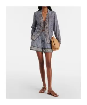 Veronica Beard Vivaldi Printed Shorts