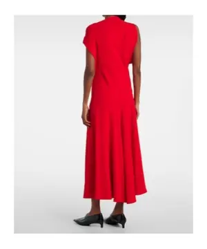 Proenza Schouler Asymmetrical Crepe Maxi Dress