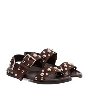 Valentino Garavani Nellcôte Studded Suede Sandals