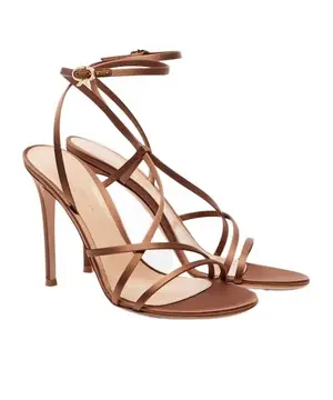 GIANVITO ROSSI 105 Satin Crêpe Sandals