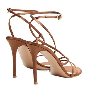 GIANVITO ROSSI 105 Satin Crêpe Sandals