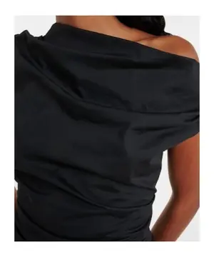 Staud Phare Ruched Cotton Poplin Minidress