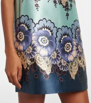 ALEMAIS Floral Satin Minidress