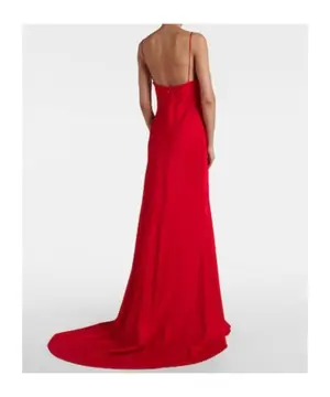 Alex Perry Lace-trimmed Crepe Satin Gown