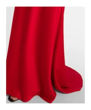 Alex Perry Lace-trimmed Crepe Satin Gown