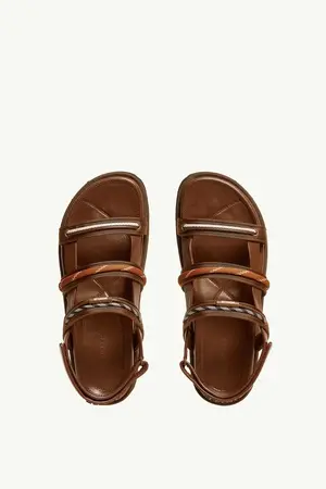 Moncler Vera Isla Leather Sandals