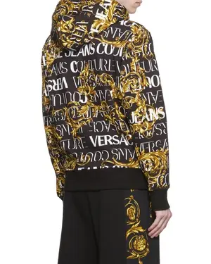 Versace Garland Print Zip-up Hoodie