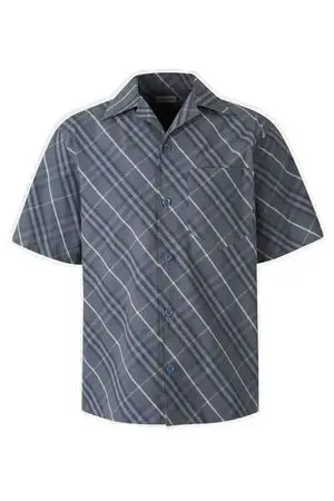 Burberry Check Pattern Short Sleeved Shirt