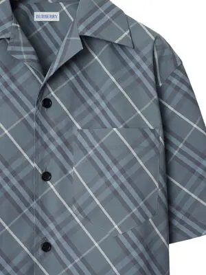 Burberry Check Pattern Short Sleeved Shirt