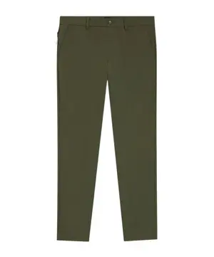 Hugo Boss Casual Pants With Belt Loops - Green
