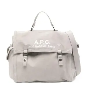 A.p.c. Flap Shoulder Bag - White