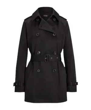 Ralph Lauren Belted Trench Coat - Black