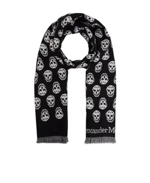 Alexander McQueen Reversible Skull Scarf