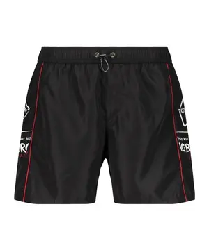 Iceberg Printed Swim Trunks - Black