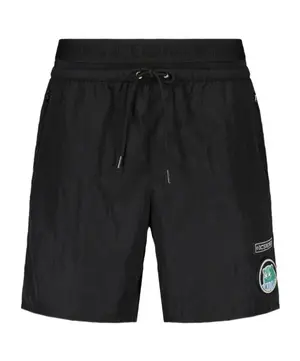 Iceberg Elastic Waist Swim Trunks - Black