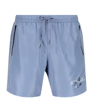 Iceberg Elastic Waist Swim Trunks - Blue