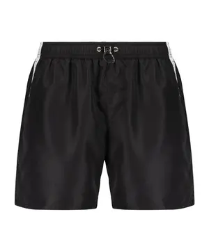 Iceberg Elastic Waist Swim Trunks - Black