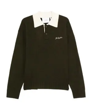 Axel Arigato Long-sleeved Polo Shirt - Black