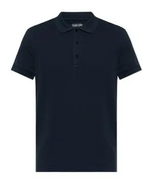 TOM FORD Short-sleeved Polo Shirt - Black