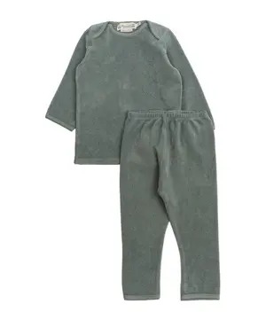 Bonpoint Two-piece Set: Crew Neck Top And Elastic Waist Pants