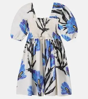 MOLO Floral Shirred Cotton Dress