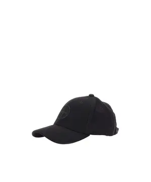 Stone Island Compass Embroidered Curved Peak Cap