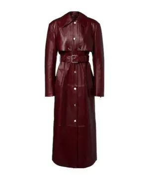 Sportmax Smooth Button Trench Coat - Brown
