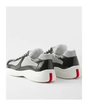 Prada Patent Leather And Technical Fabric America's Cup Sneakers