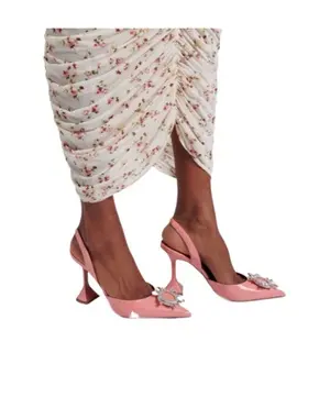 Amina Muaddi Sequined High Heels