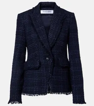 Veronica Beard Checked Tweed Blazer