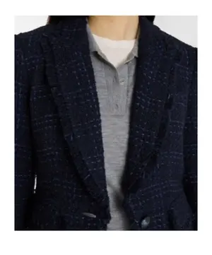 Veronica Beard Checked Tweed Blazer