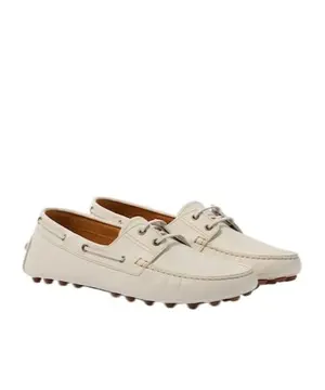 TOD'S Leather Driving Shoes - Nude