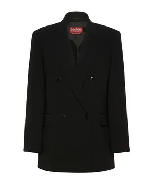 Max Mara Double-breasted Coat - Black