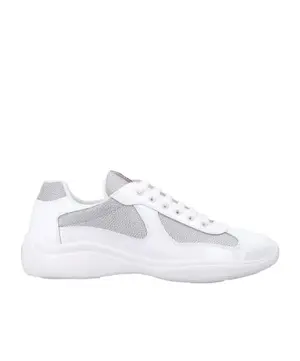 Prada America's Cup Sneakers - White/silver