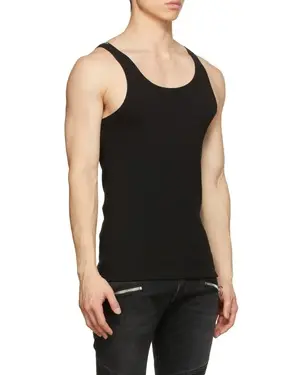 Dolce & Gabbana Ribbed Tank Top - Black