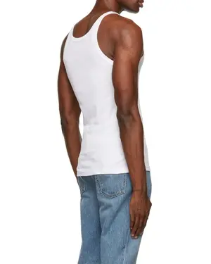Dolce & Gabbana Ribbed Tank Top - White