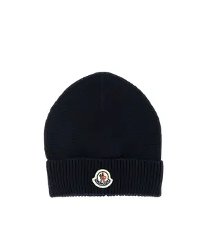 Moncler Logo Patch Beanie