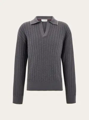 FERRAGAMO Knitted Polo Top