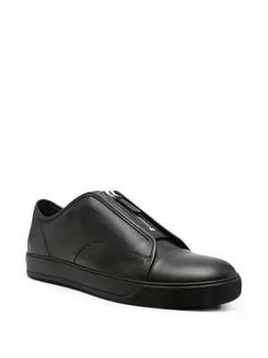 LANVIN Leather Zip-front Sneakers