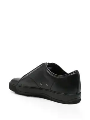 LANVIN Leather Zip-front Sneakers