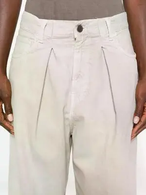 HAIKURE Pleated Wide-leg Jeans - Grey