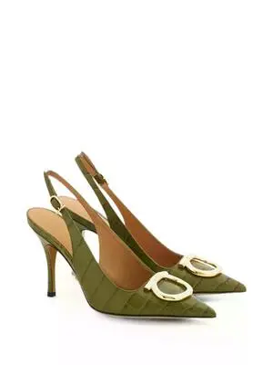 FERRAGAMO Maxi Gancini Slingback Pumps