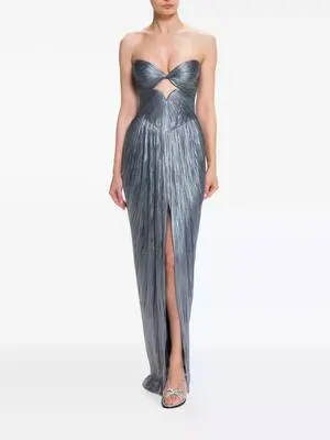 MARIA LUCIA HOHAN Stephanie Maxi Dress - Silver