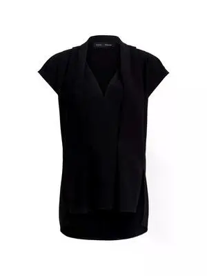 Proenza Schouler Ranli Matte Double Crepe Top