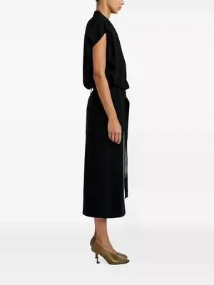 Proenza Schouler Ranli Matte Double Crepe Top