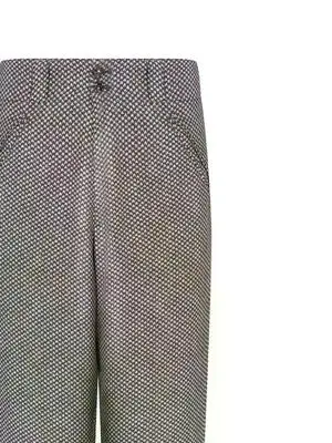 Giorgio Armani Micro-pattern Tapered Trousers