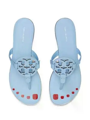 Tory Burch Miller Thong Strap Sandals - Blue