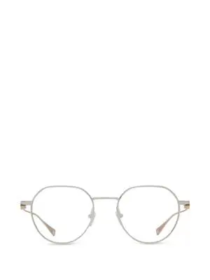 Dita Lancier Round-frame Glasses - Silver