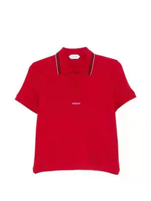 Versace Greca Border Polo Shirt - Red